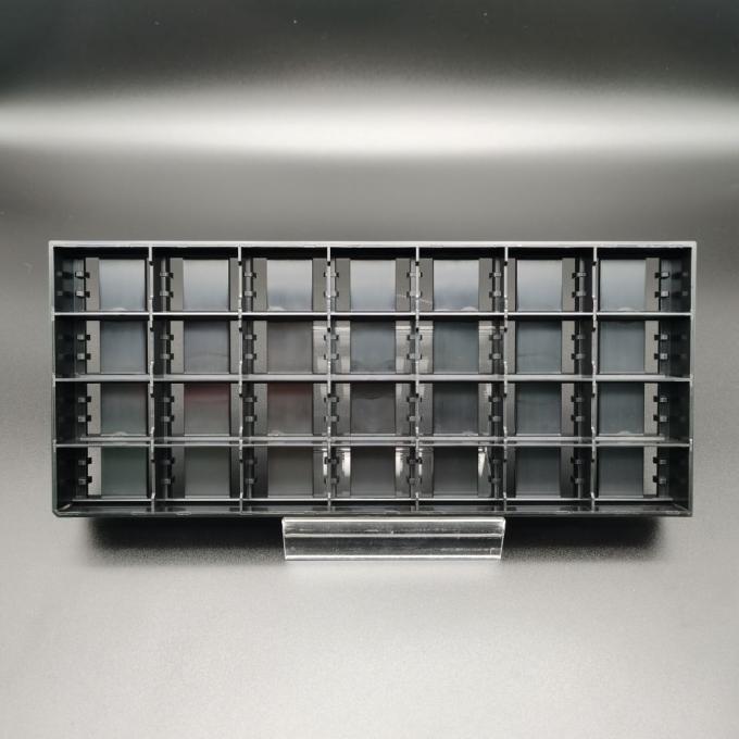 Recyclable Black ESD Smd Components Packages Tray Light Weight