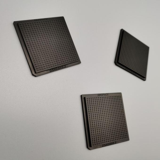 OEM Black Anti Static Bare Die Trays 2 Inch Non Toxic RoHS Standard