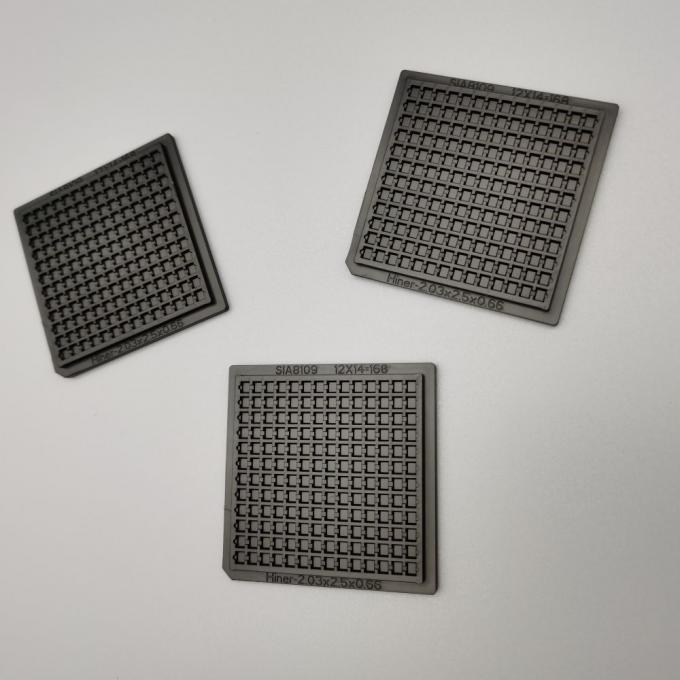 2 Inch Square Portable Black Plastic IC Chip Tray For IC Devices