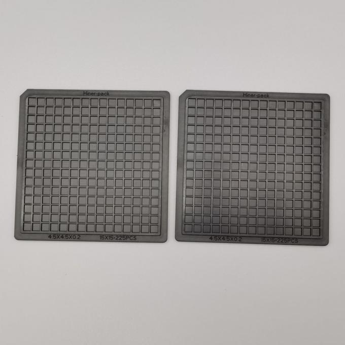 Electronic Parts Waffle Pack Tray Stable Resistance ESD ABS Custom Size