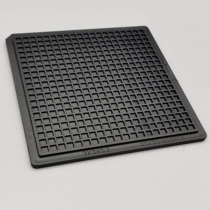 ROHS Black Stable Flatness PC 2-inch and 4-inch Waffle Pack Chip Trays ...