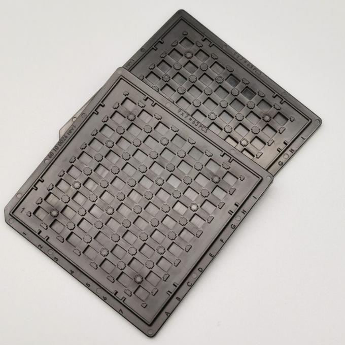 Tiny Modules 4 Inch Waffle Pack Chip Trays ESD Stable Anti Static