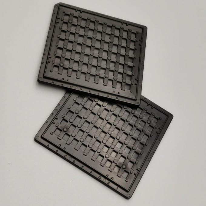Tiny Modules 4 Inch Waffle Pack Chip Trays ESD Stable Anti Static