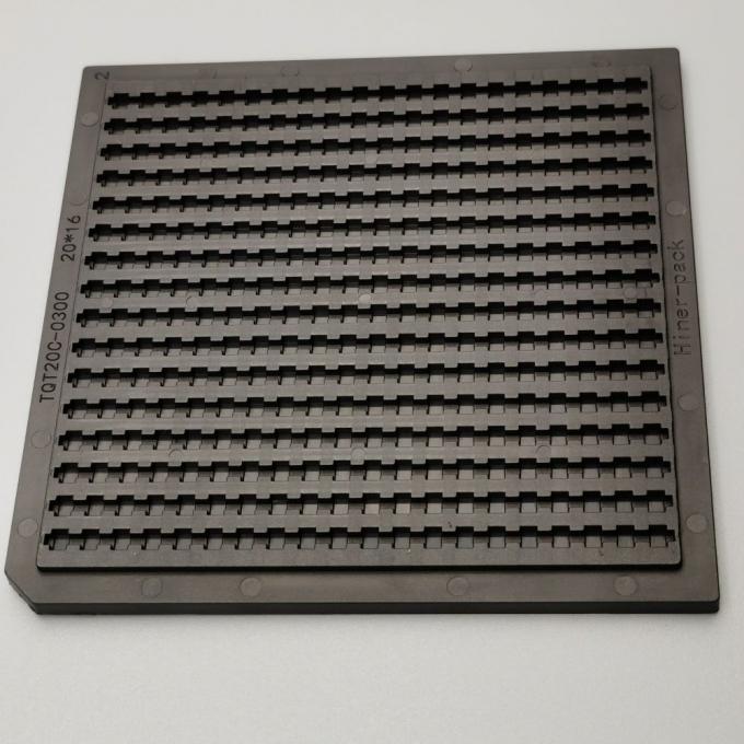 Special Tunneling Shape Waffle Pack Trays 4 Inch ESD Material