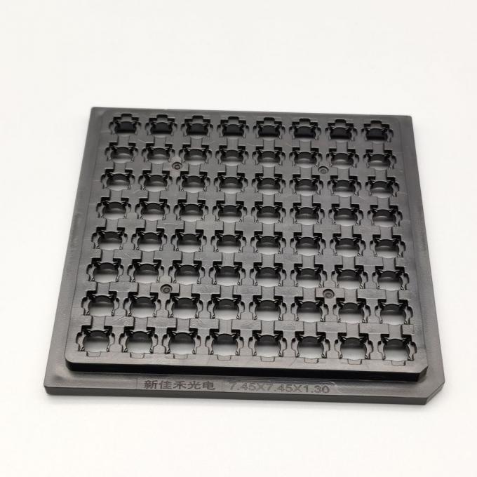 Through Hole Structure Plastic Cavity Trays For Loading Camera Lens