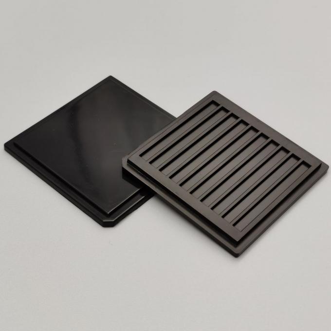 Reuseable 2 Inch Bare Die Trays Black ESD ABS Customized Size