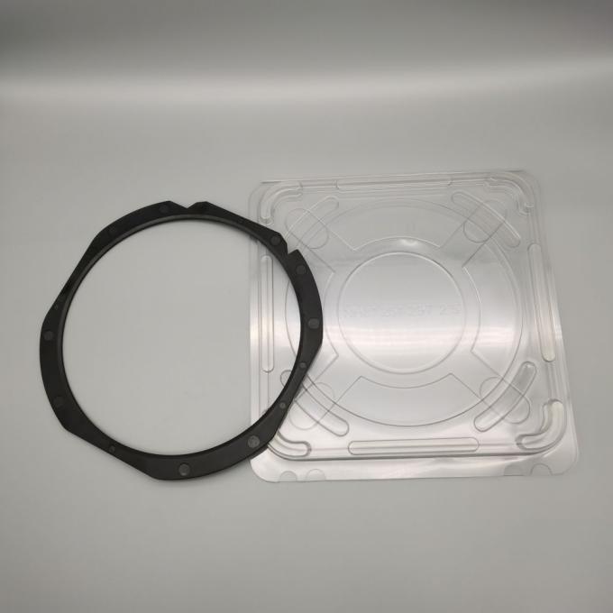 Clamshell Style Wafer Cassette Carrier Plastic Frame Transparent Color