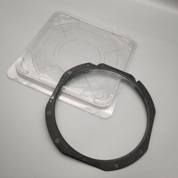 Clamshell Style Wafer Cassette Carrier Plastic Frame Transparent Color
