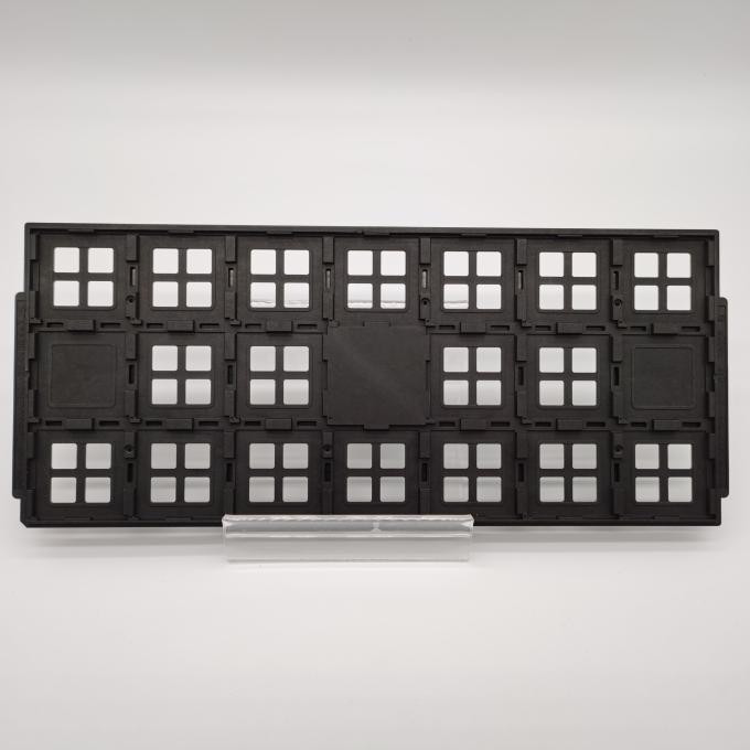 SGS Plastic Black ESD Jedec Matrix Trays For Electronic Products