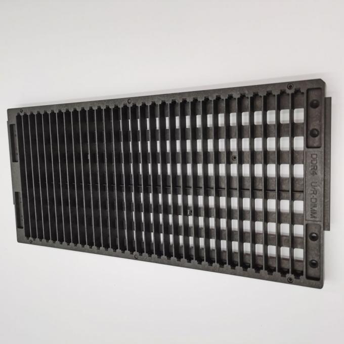 Custom Static Black Matrix Jedec IC Trays MPPO For Semiconductor