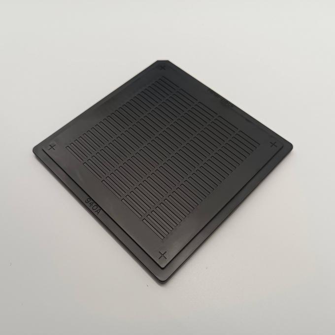 Wafer Die Black 4 Inch ESD Waffle Pack Tray For Micro IC Chips