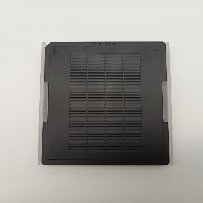 Black ESD Waffle Pack RoHS For Optical Device IC Chip Tray