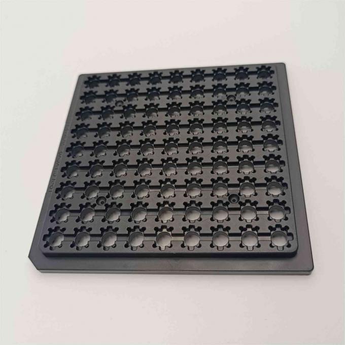 Flatness 0.3mm Loading Filter Chip Tray ABS Material Injection Moulding