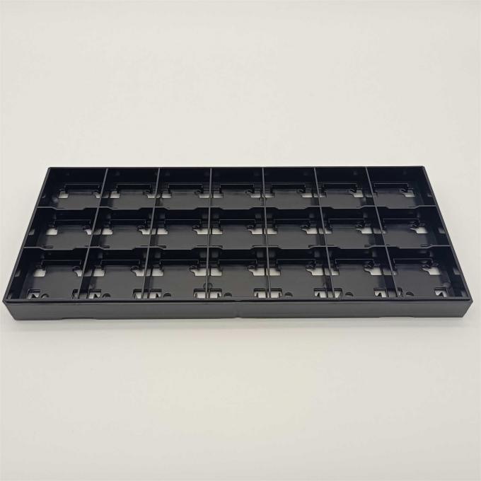 Black PC Jedec Matrix Trays For Electronic Component Storage