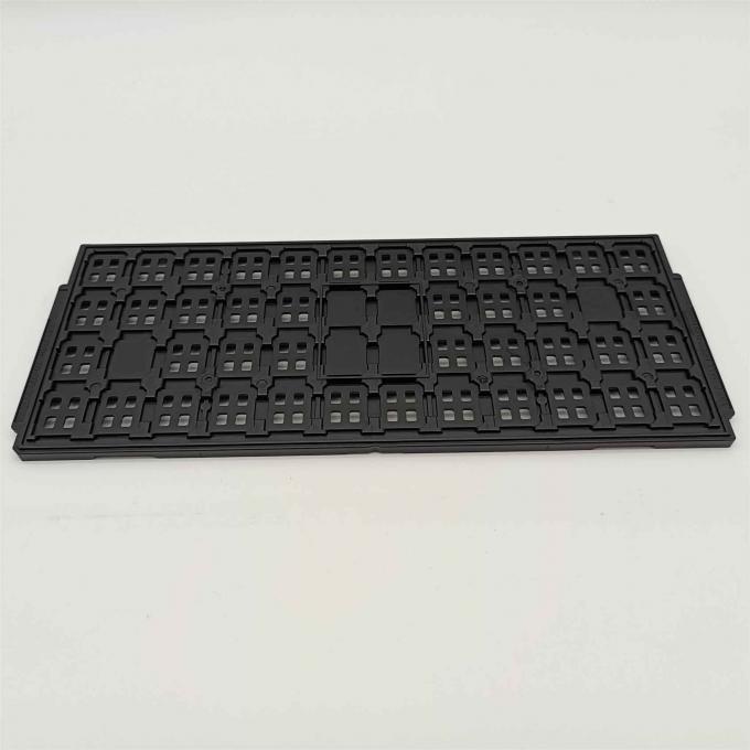 4x12 Matrix MPPO Material Black JEDEC Tray For Electronic Parts
