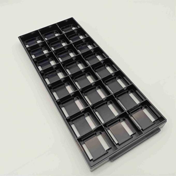 ROHS PC JEDEC Standard Matrix Tray For IC Device 0.76mm Flatness