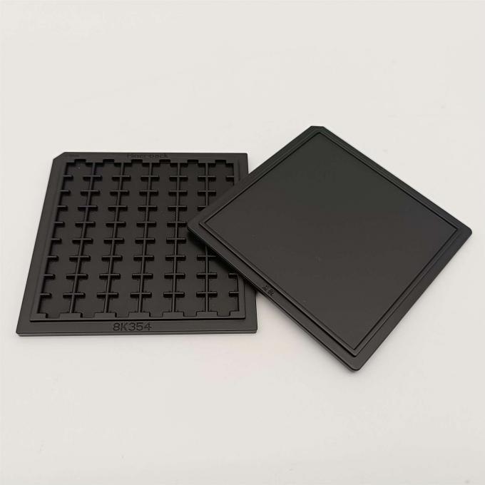 Customized 4 Inch PC Waffle Pack Trays For Chip Storage 54PCS