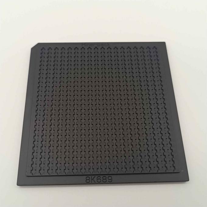 SGS Customized 4 Inch PC Waffle Pack Bare Die Tray 648PCS Storage