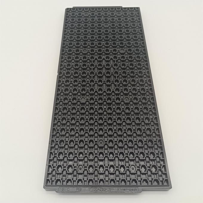 Customized Jedec Matrix Trays Electronic Component Iso 9001 Black