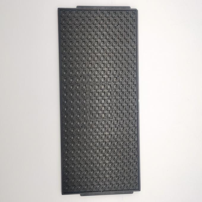 IC Packaging Jedec IC Trays Surface Resistant Black Color 7.62mm Height