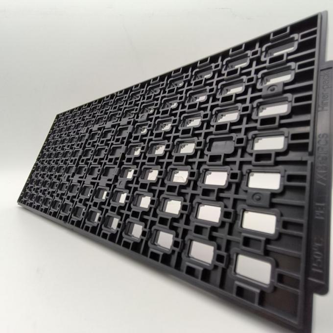 Custom Black Conductive ESD Component JEDEC Matrix Trays For IC Device ...