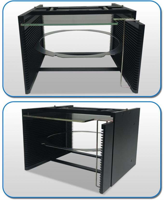 8 Inch 25 Slot Visual Metal Wafer Cassette Used In Semiconductor Packaging Technology Industry