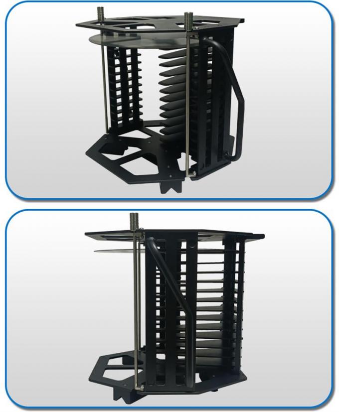 Custom Special Shape 12 Inch 25 Slot Metal Wafer Carrier Cassette ...