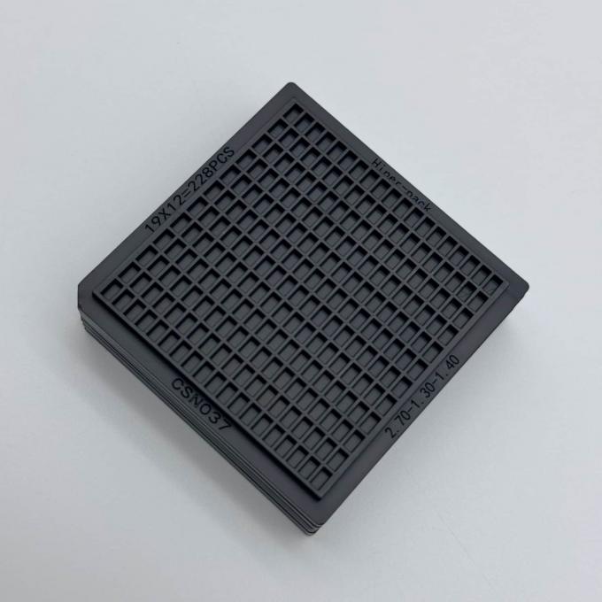 Secure Packaging Solution ABS Bare Die Tray With Optional Lid And Clip