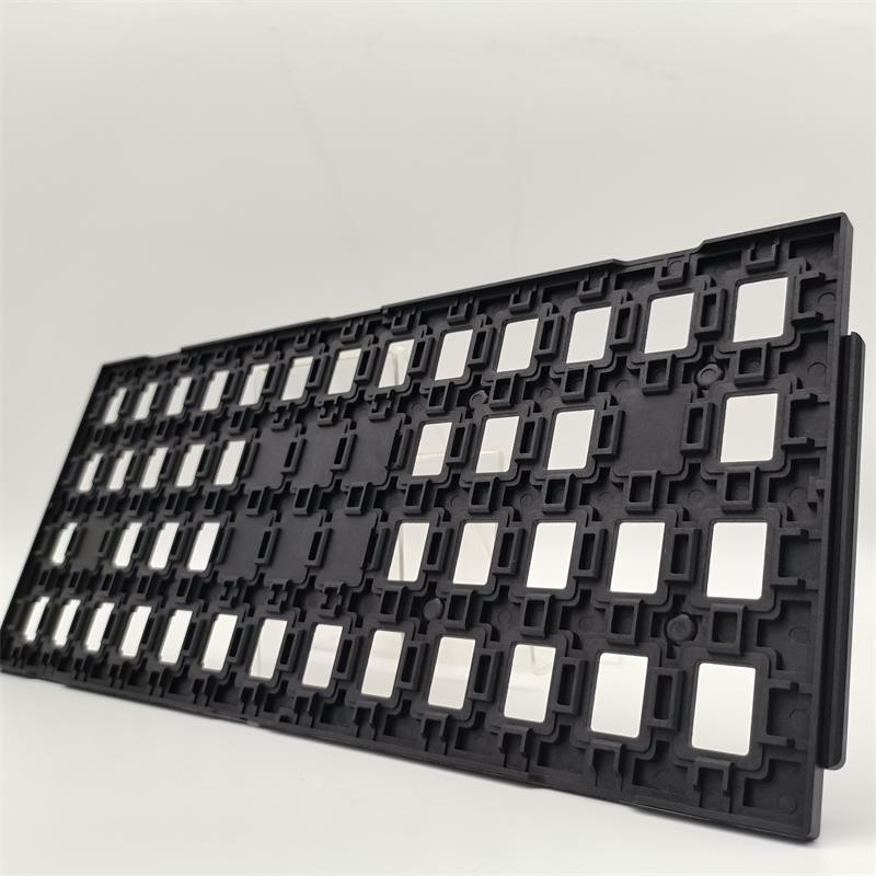 Black Rectangular Stackable IC Tray Anti-Static And Heat-Resistant Electronic JEDEC IC Tray,