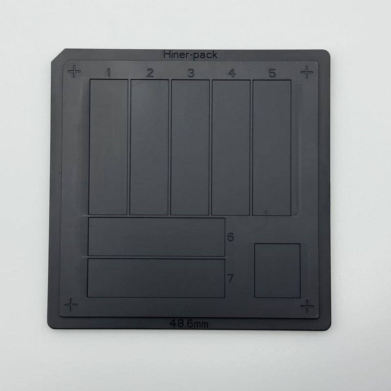 Black Bare Die Tray Warpage Within 0.3mm For Chip Storage And Packging