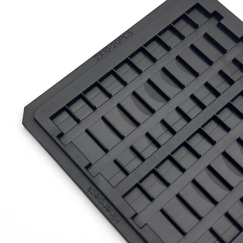 Conductive Stackable 4-Inch Waffle Pack Chip Trays With Customizable ...