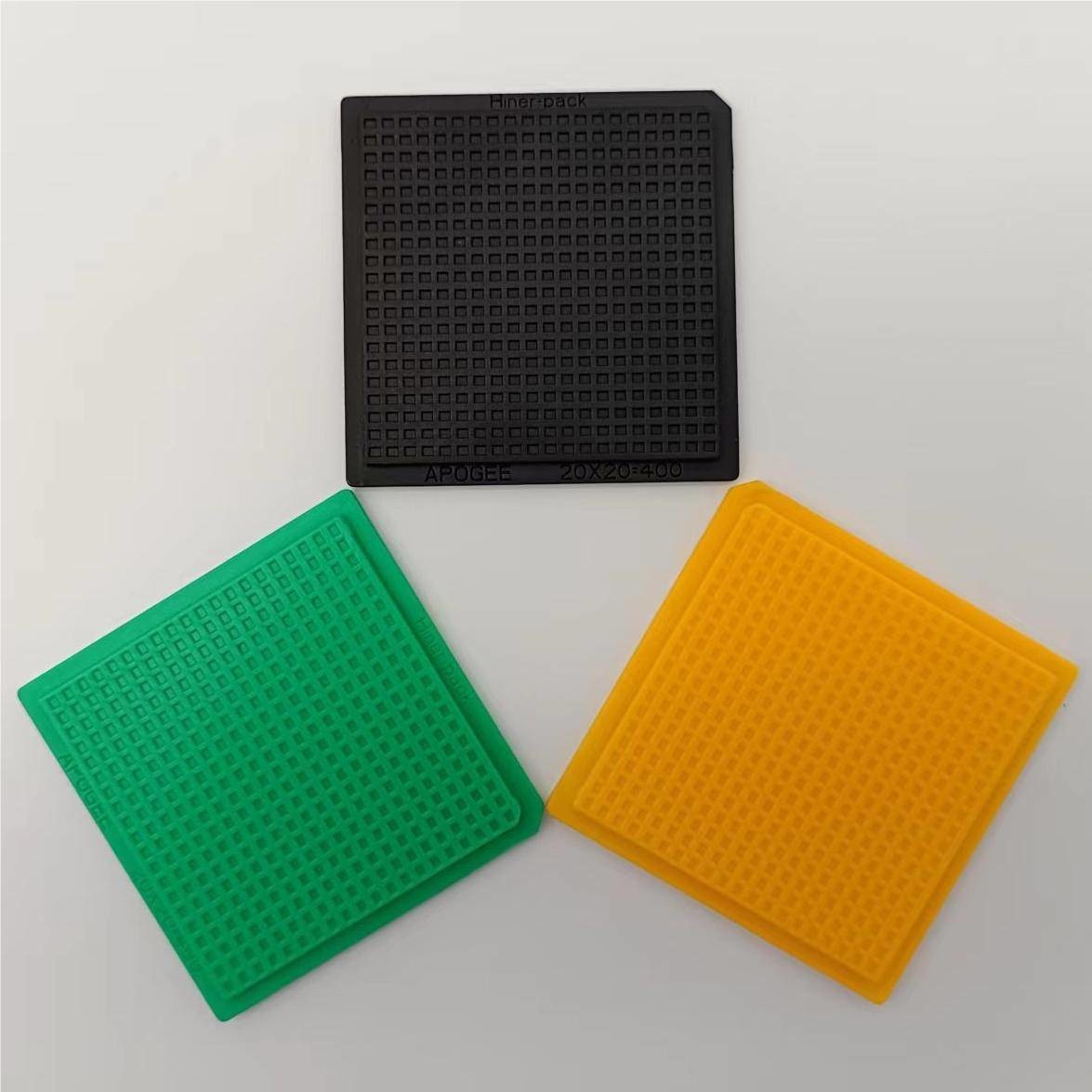 Non Standard Black ABS Waffle Pack Chip Trays For Optical Device Case