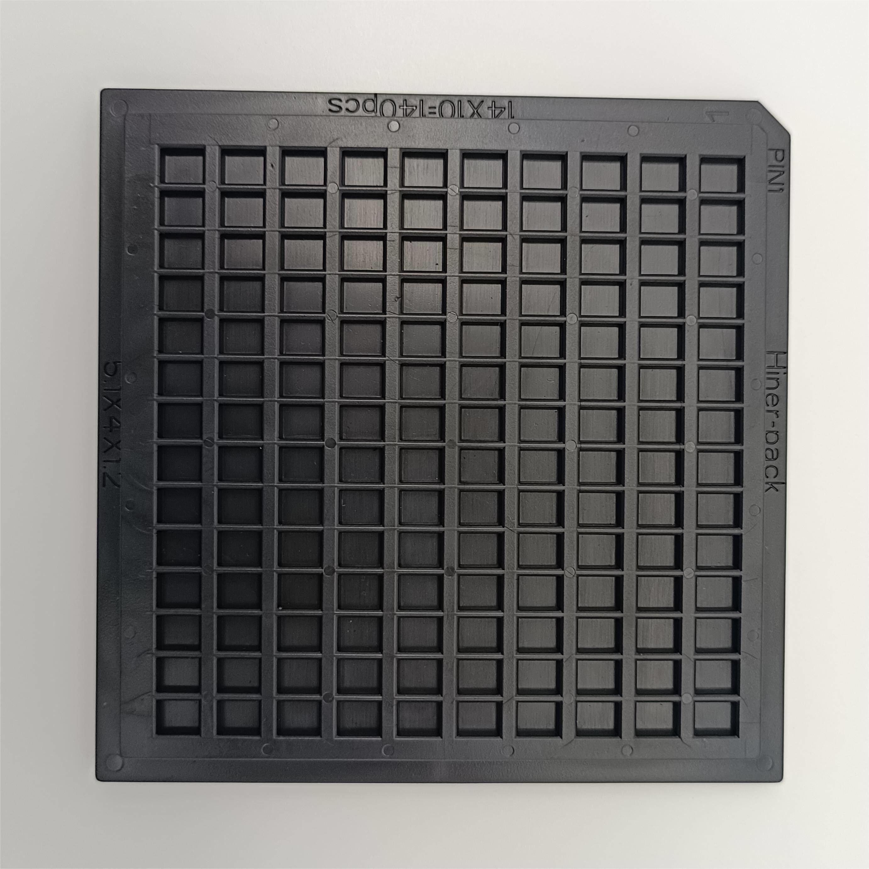 ABS Black 4 Inch Waffle Pack Tray Suitable For Micro IC Chips