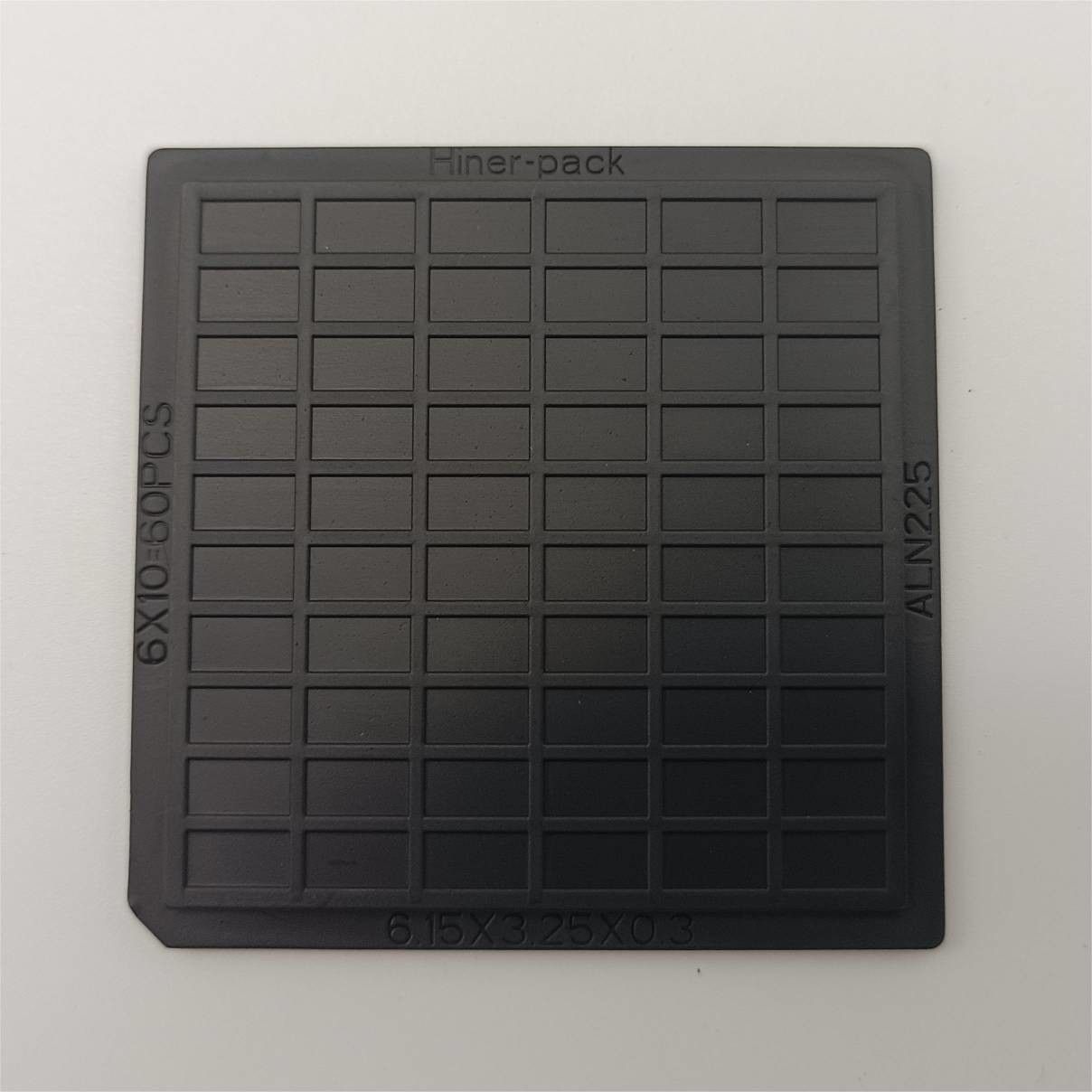 Black Permanent Anti Static 2 Inch Waffle Pack For Electronic Components