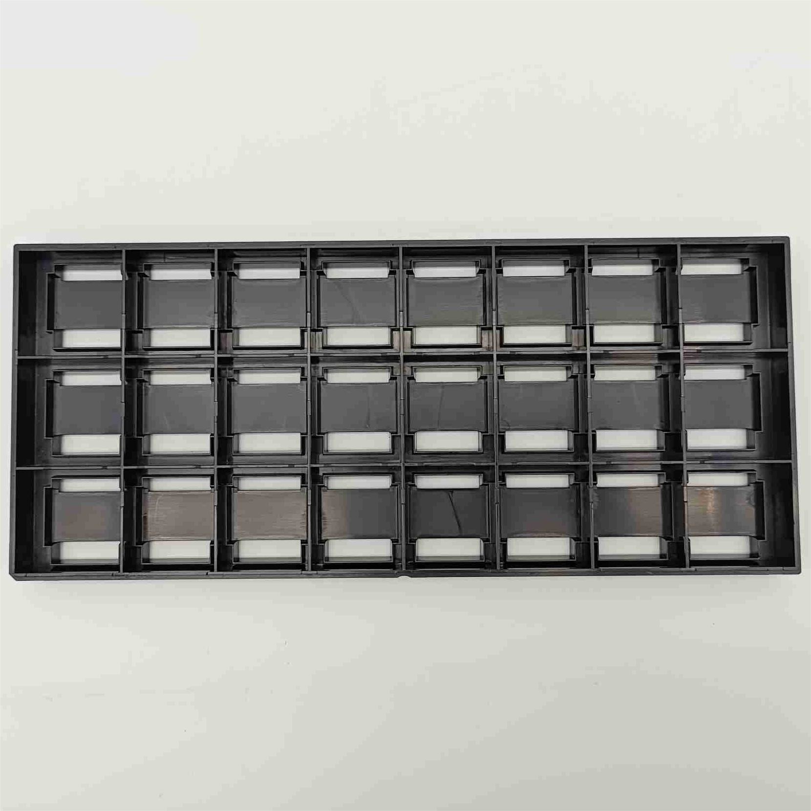 ROHS PC JEDEC Standard Matrix Tray For IC Device 0.76mm Flatness