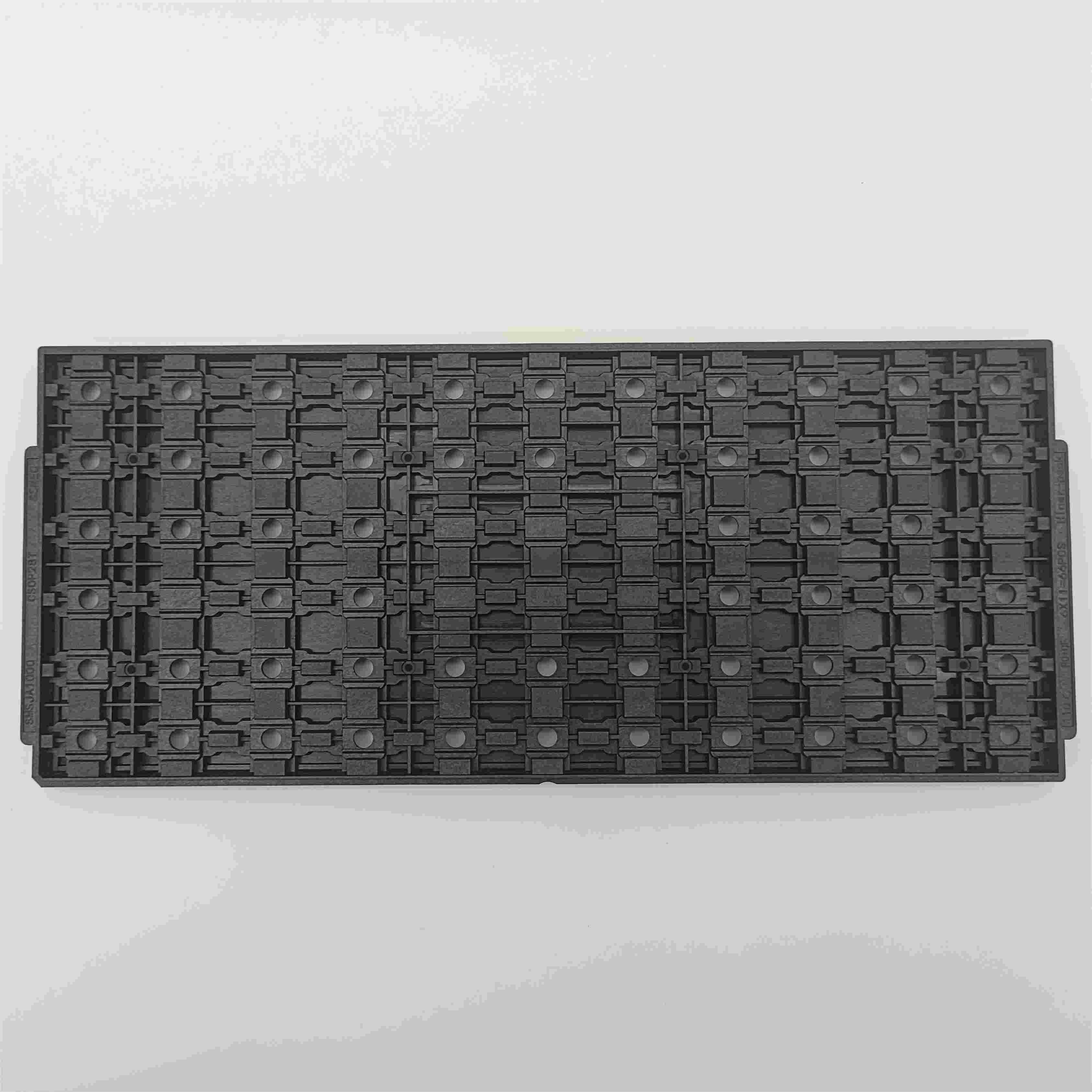 Heat Resistant JEDEC Matrix Trays Black For Electronic Parts
