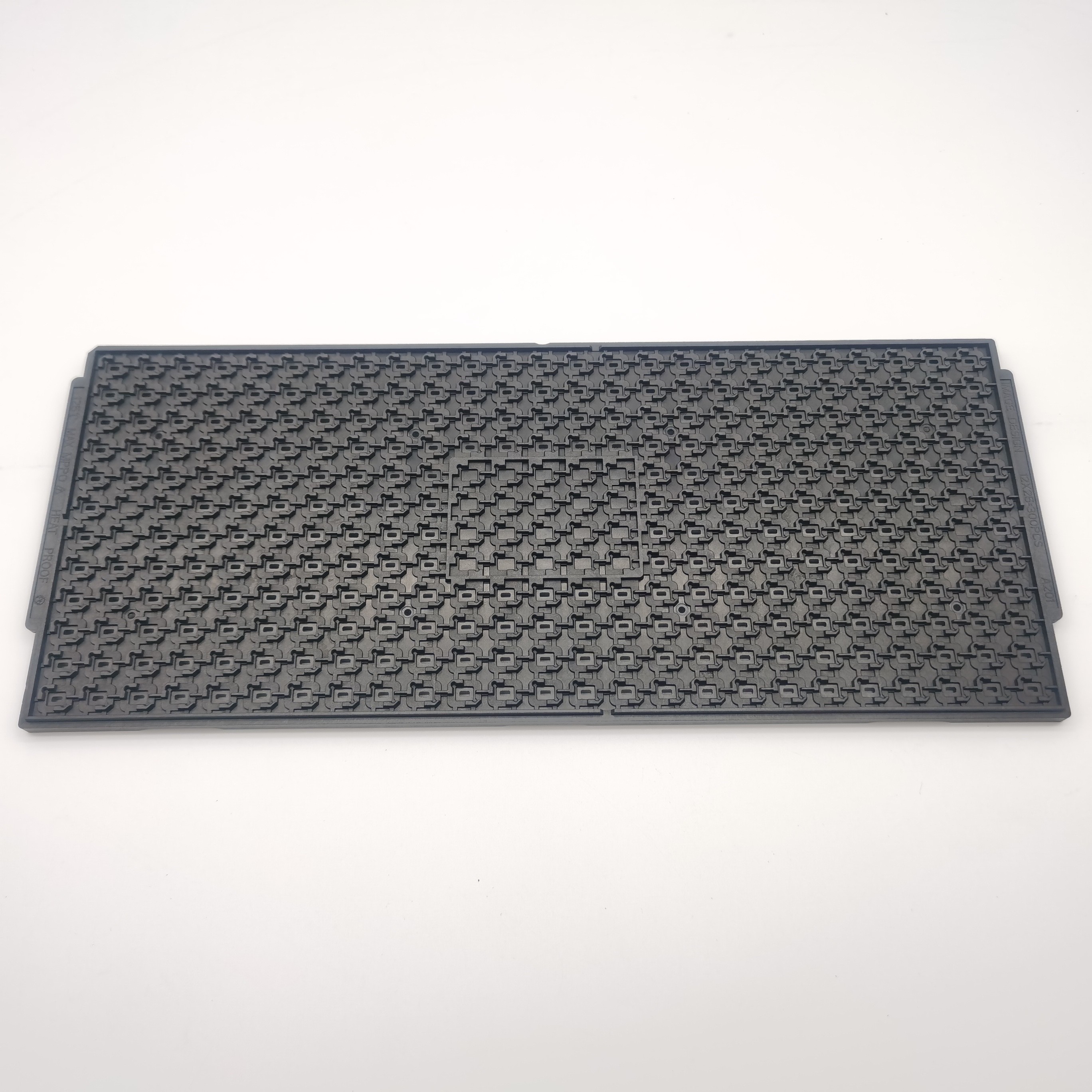 IC Packaging Jedec IC Trays Surface Resistant Black Color 7.62mm Height