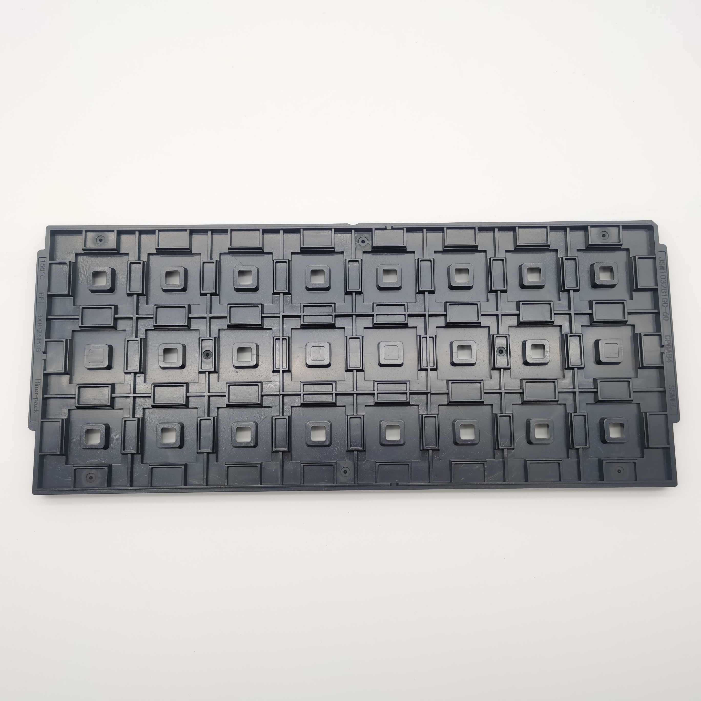 IC Packaging BGA IC Type JEDEC IC Trays Black MPPO PPE ABS PEI IDP Material