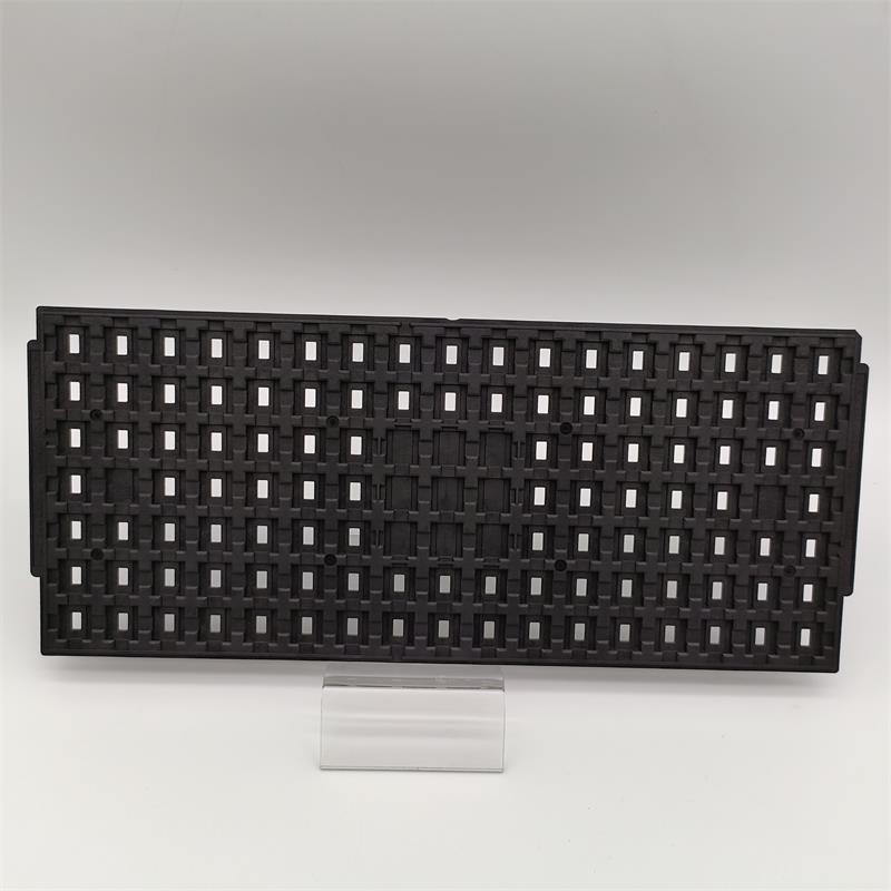 Black MPPO JEDEC Matrix Trays For IC Compartments With BGA Packing