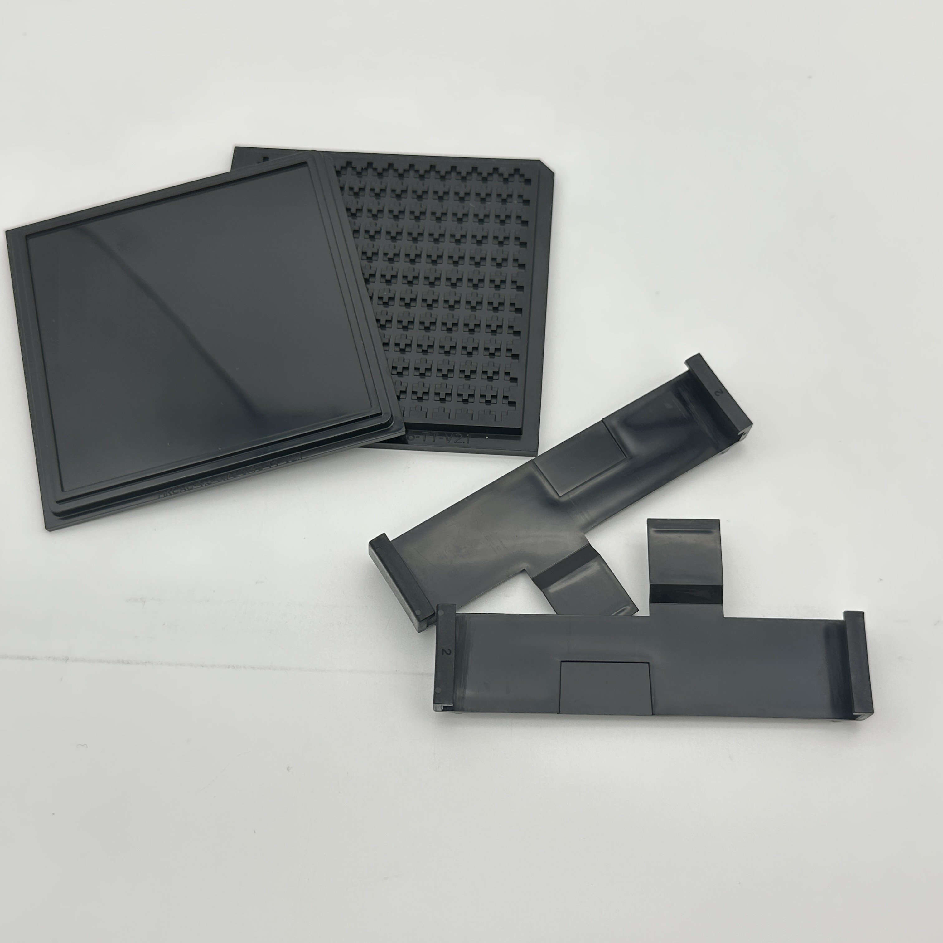 Square Design ESD IC Chip Tray With High Compatibility Waffle Pack With ...