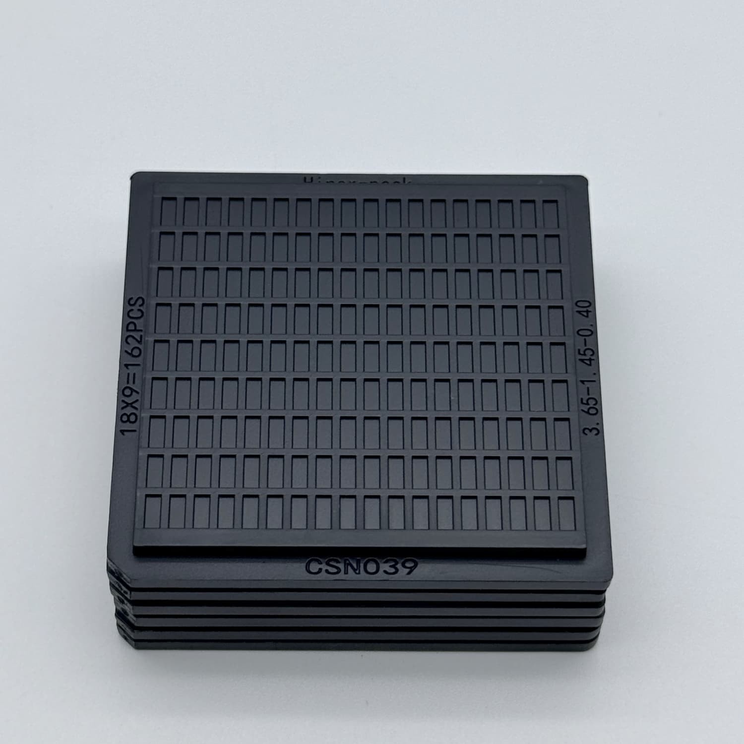 Anti-Static Tray For Compact Storage Of Semiconductor Bare Dies