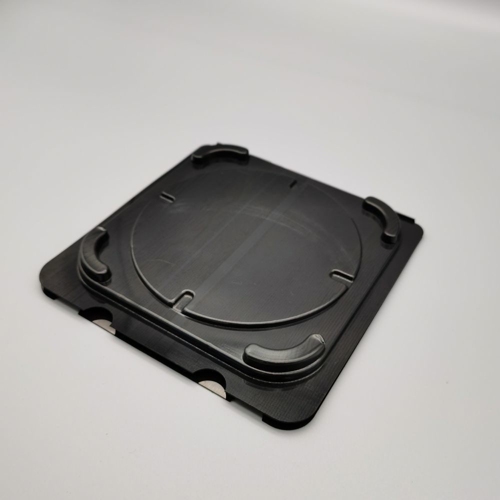Single Wafer Storage Vacuum Plastic Trays Black Anti-Static Moisture Proof