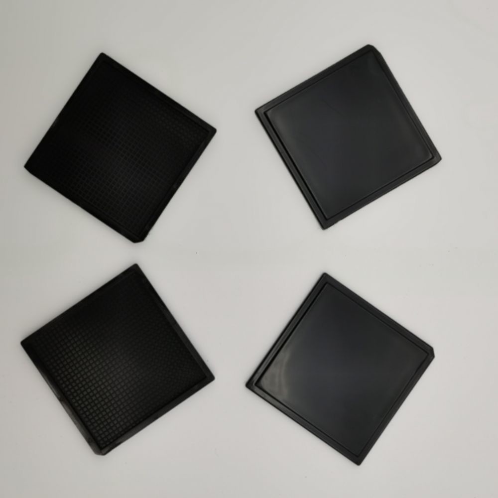 ABS Standard Transparent Waffle Pack Lid Black Color Anti Static Material