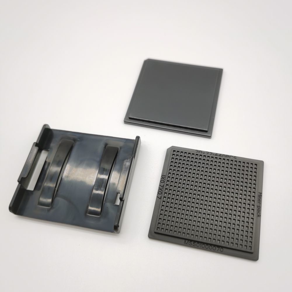 ESD Black Waffle Pack IC Chip Tray Anti Static For Mirco Die
